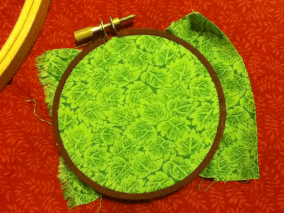 The Creative Vault: Fall Fabric Hoops