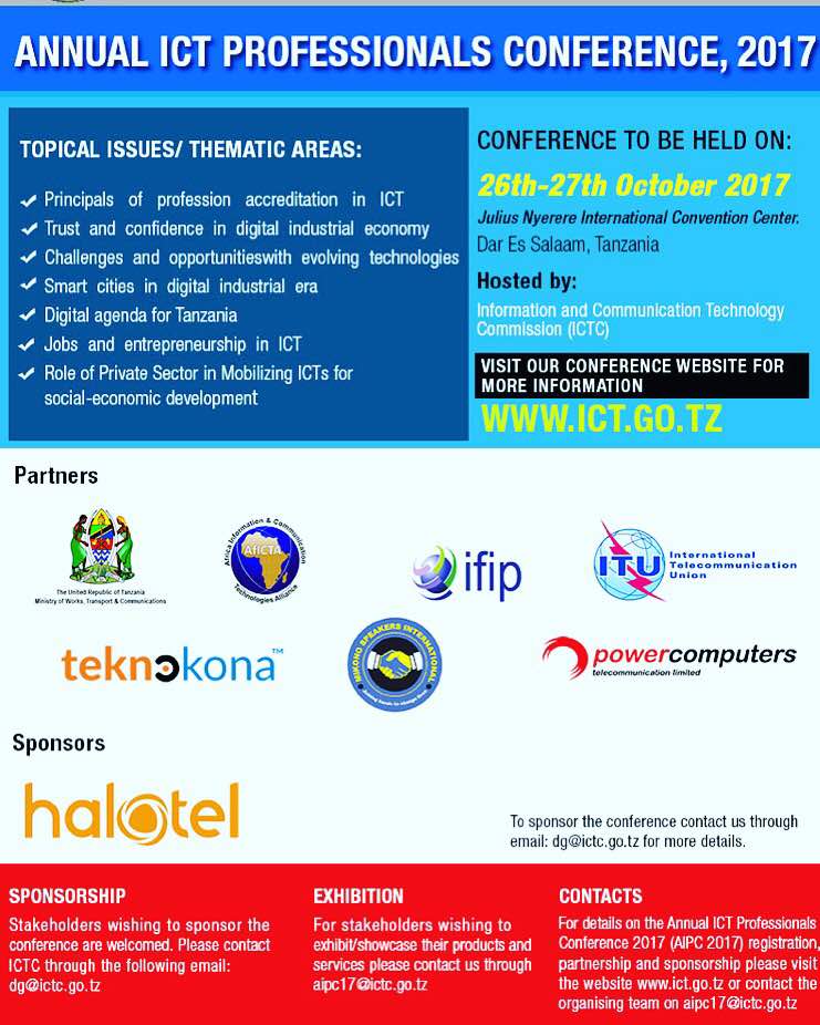 ANNUAL ICT PROFESSIONALS CONFERENCE, 2017 (AIPC-17) ~ DAILY NEWS-HABARILEO