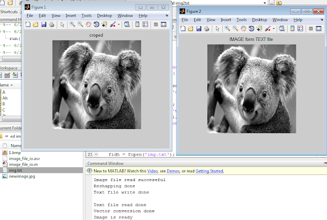 Image File To Text File Conversion Matlab Text File To Image File Conversion Matlab Example 8437