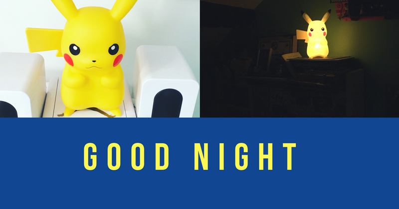 Good Night with Pikachu ♥