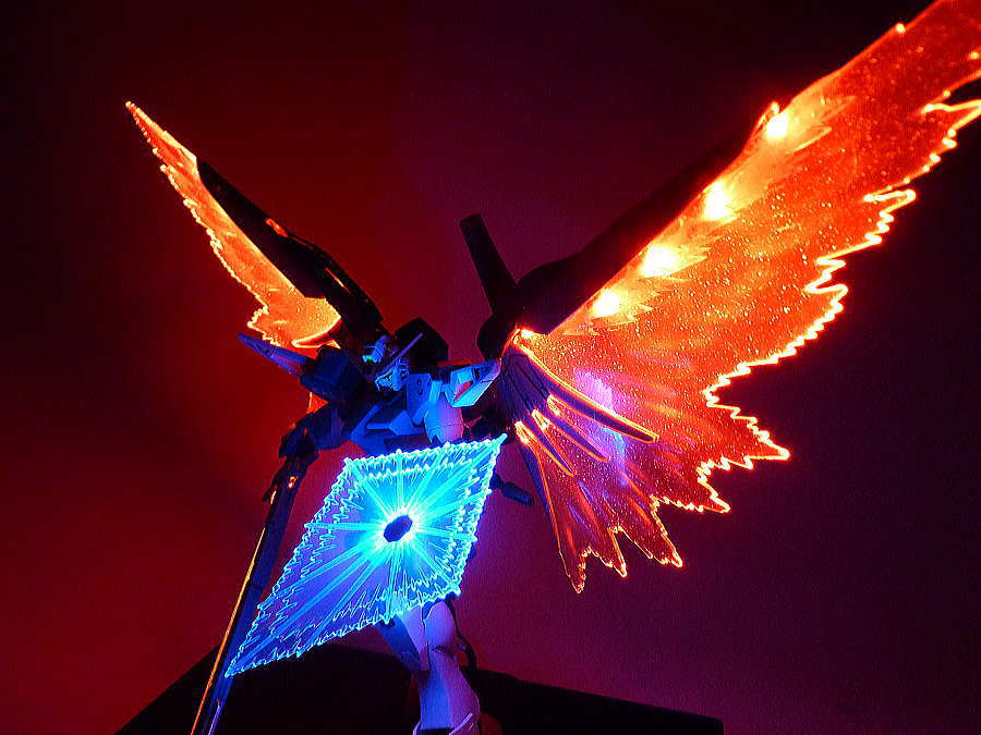 GUNDAM GUY: HG 1/144 Destiny Gundam Full LED Emission - Custom Build w/ LED