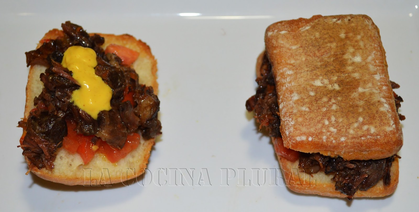 LA COCINA PLURAL: BOCADILLO DE GUISO DE RABO DE TORO CON SALSA DE MANGO ...