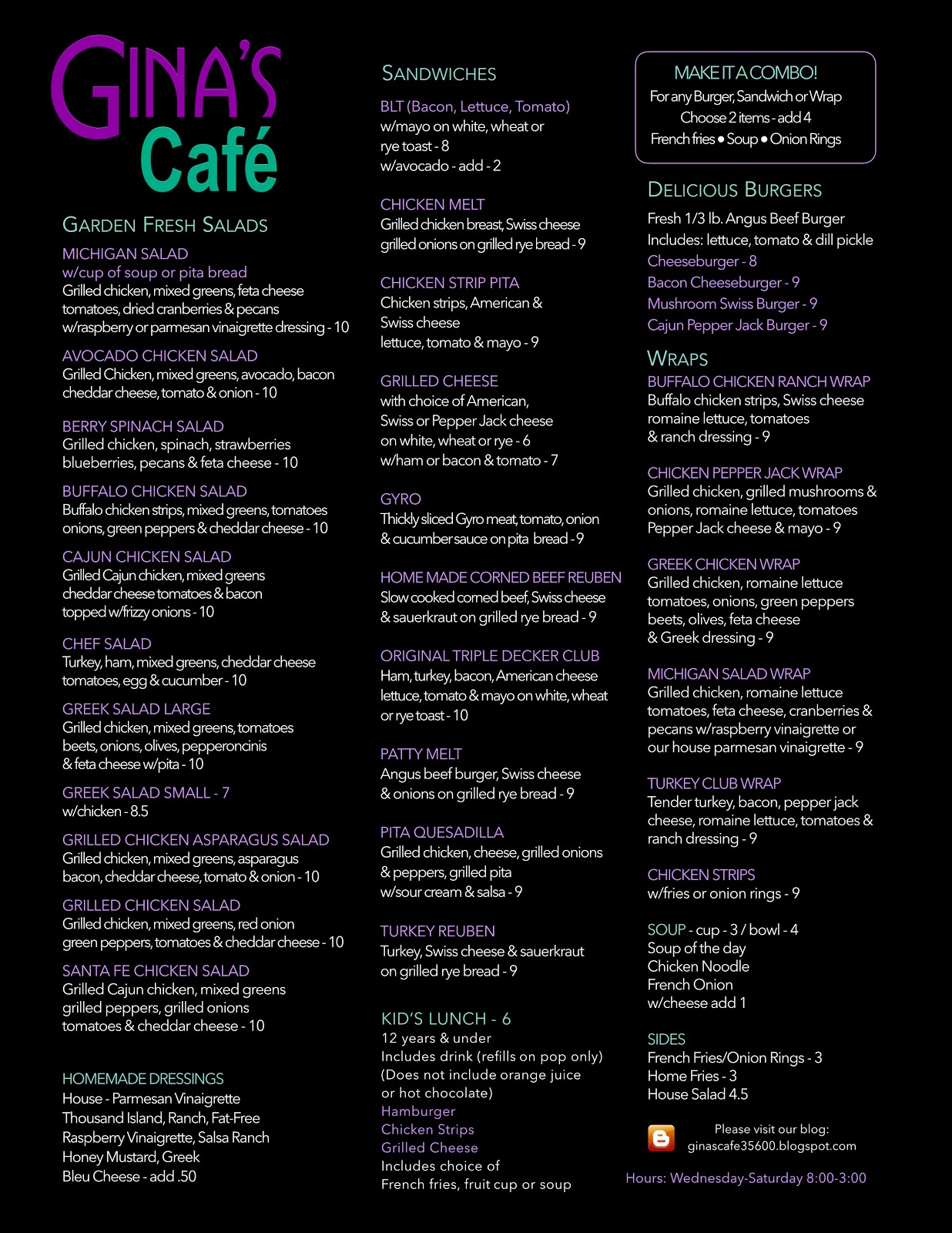 Gina's Cafe 586-790-2911