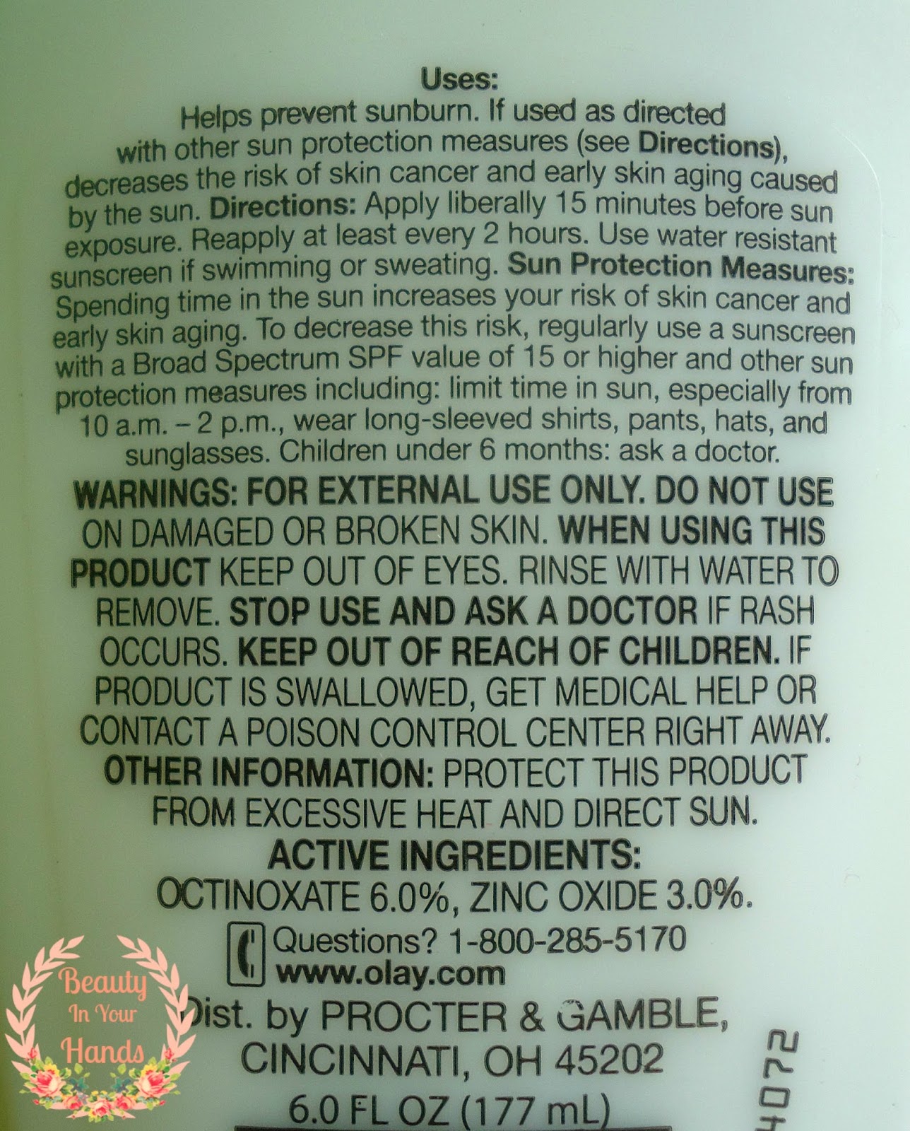 Beauty In Your Hands: Olay Complete All Day Moisturizer with SPF 15 ...
