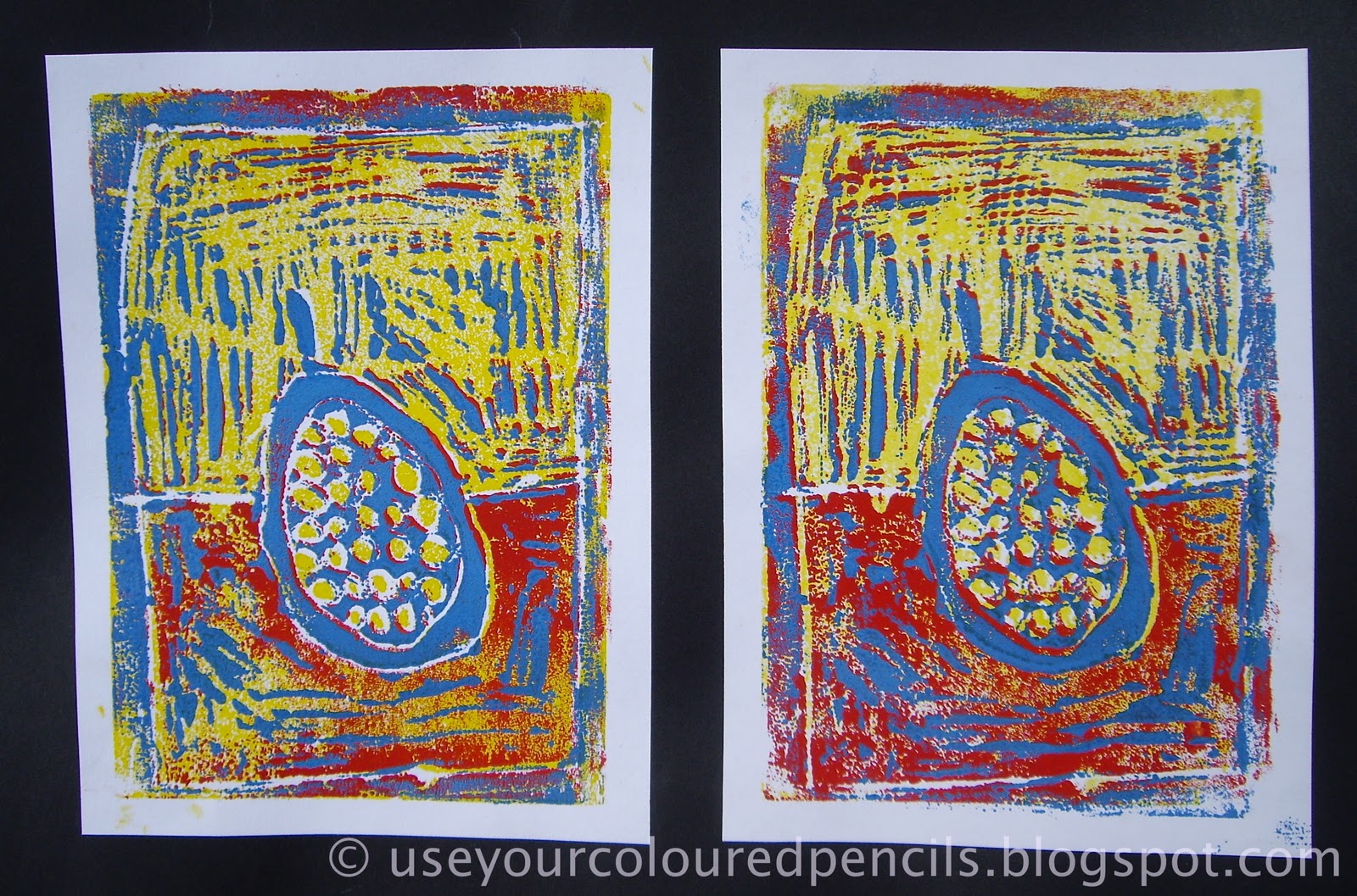 Use Your Coloured Pencils: Foam Reduction Prints