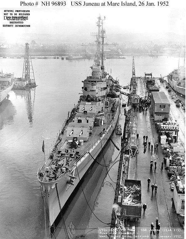 Naval Analyses: WARSHIPS OF THE PAST: USS Juneau (CL-119) anti-aircraft ...