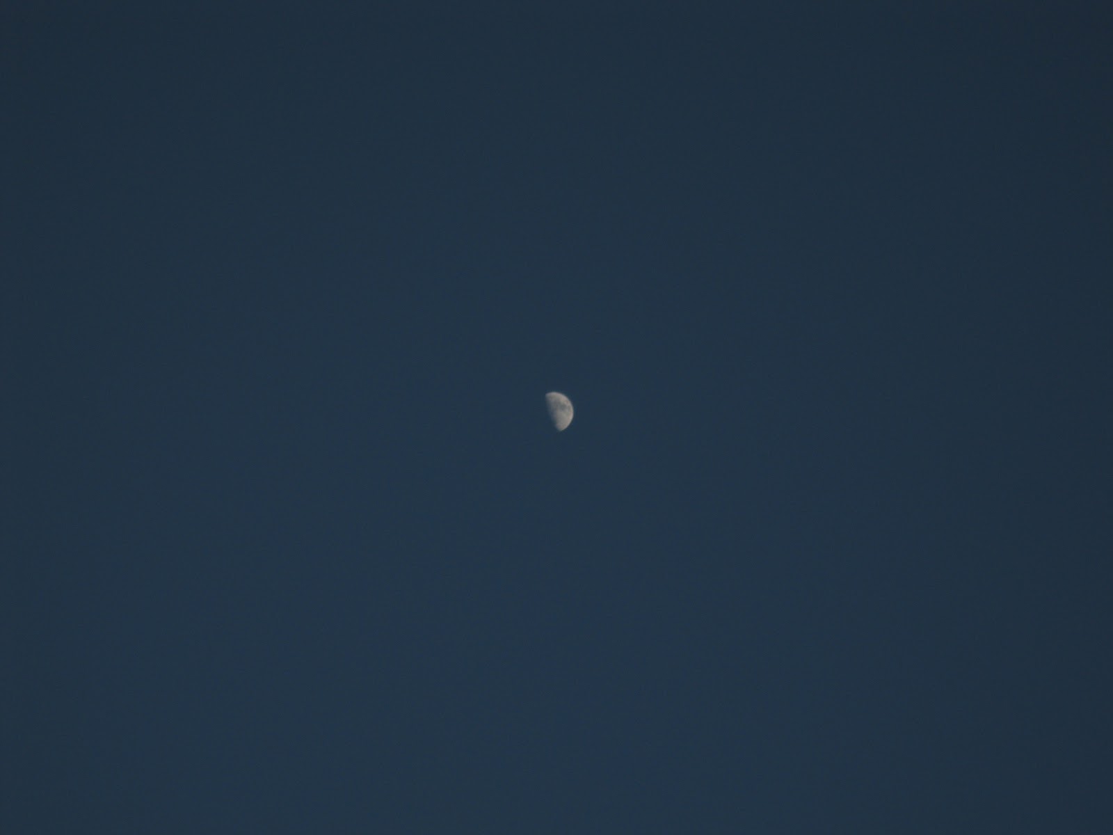 Daytime moon with 4x optical zoom [Stellar Neophyte Astronomy Blog]