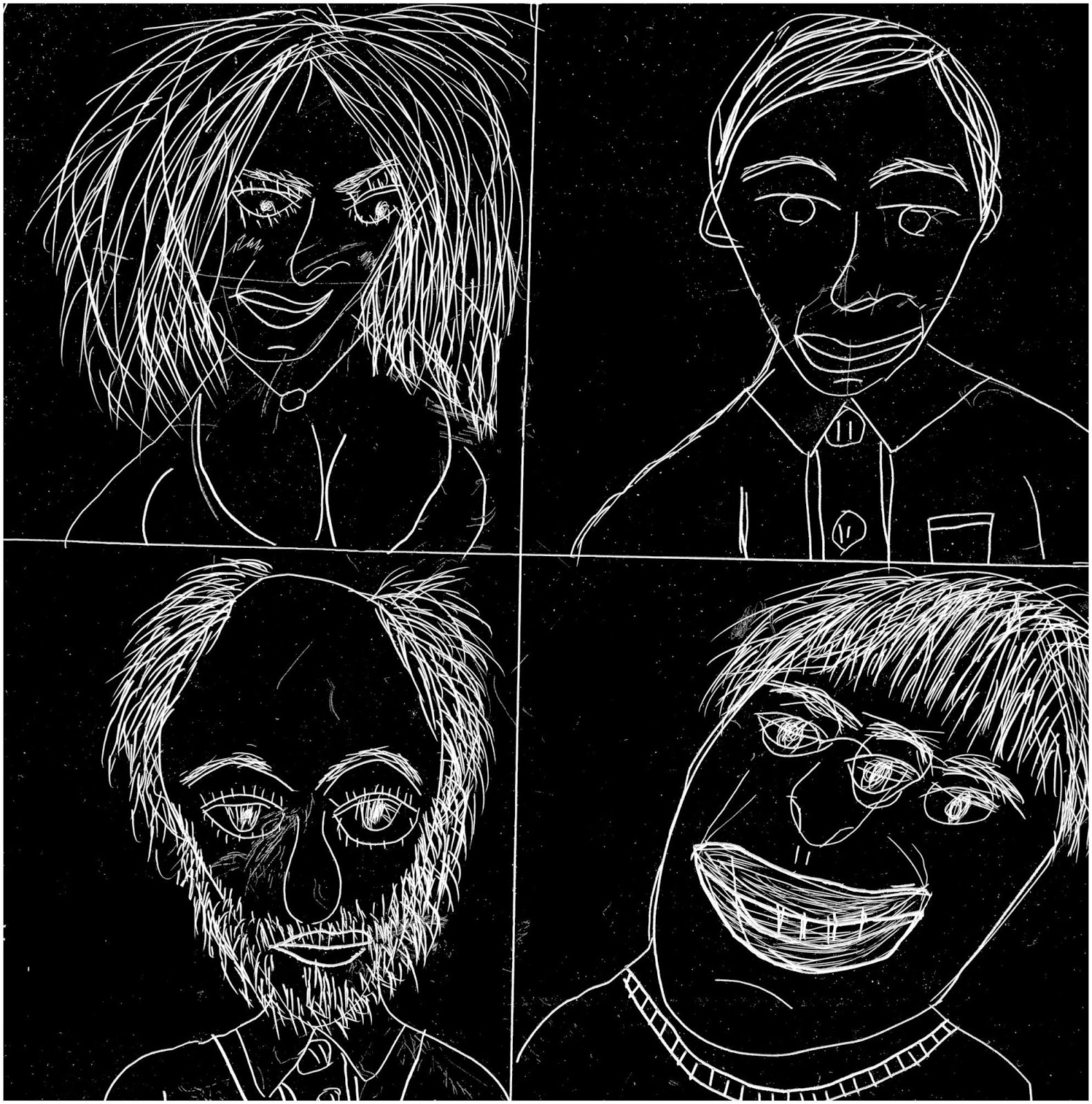 All This Is That: Drawing: Faces #1080 - scratchboard