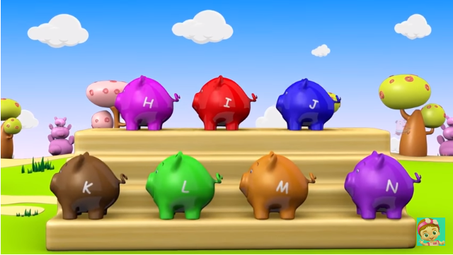 ABC Alphabets Phonics Song for Children - 3D Cartoon Nursery Rhymes for ...