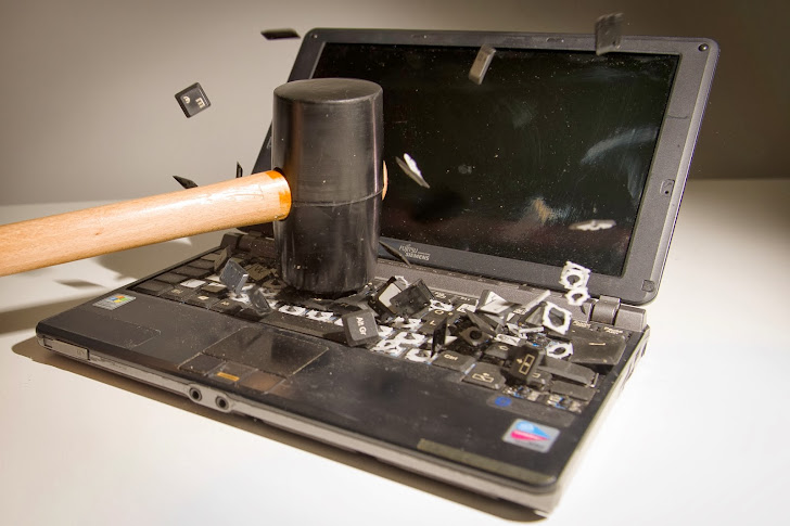 Destroyed Computer