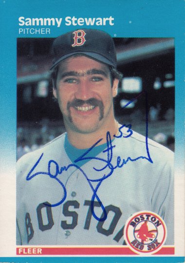 Daily Autograph: Sammy Stewart