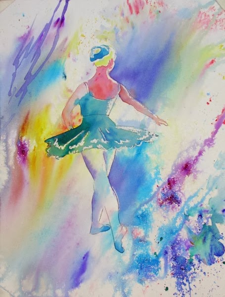 WATERCOLOURS BY POLLY BIRCHALL: BRUSHO EXPERIMENTS
