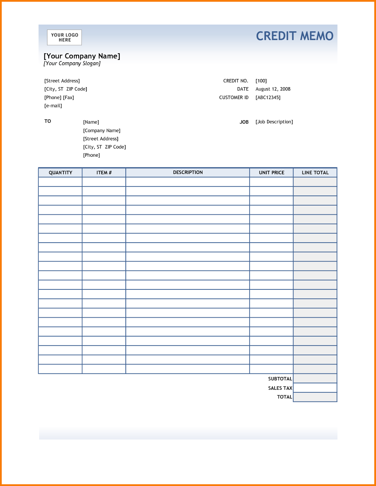 Credit Memo ~ Dhana Lakshmi's Blog