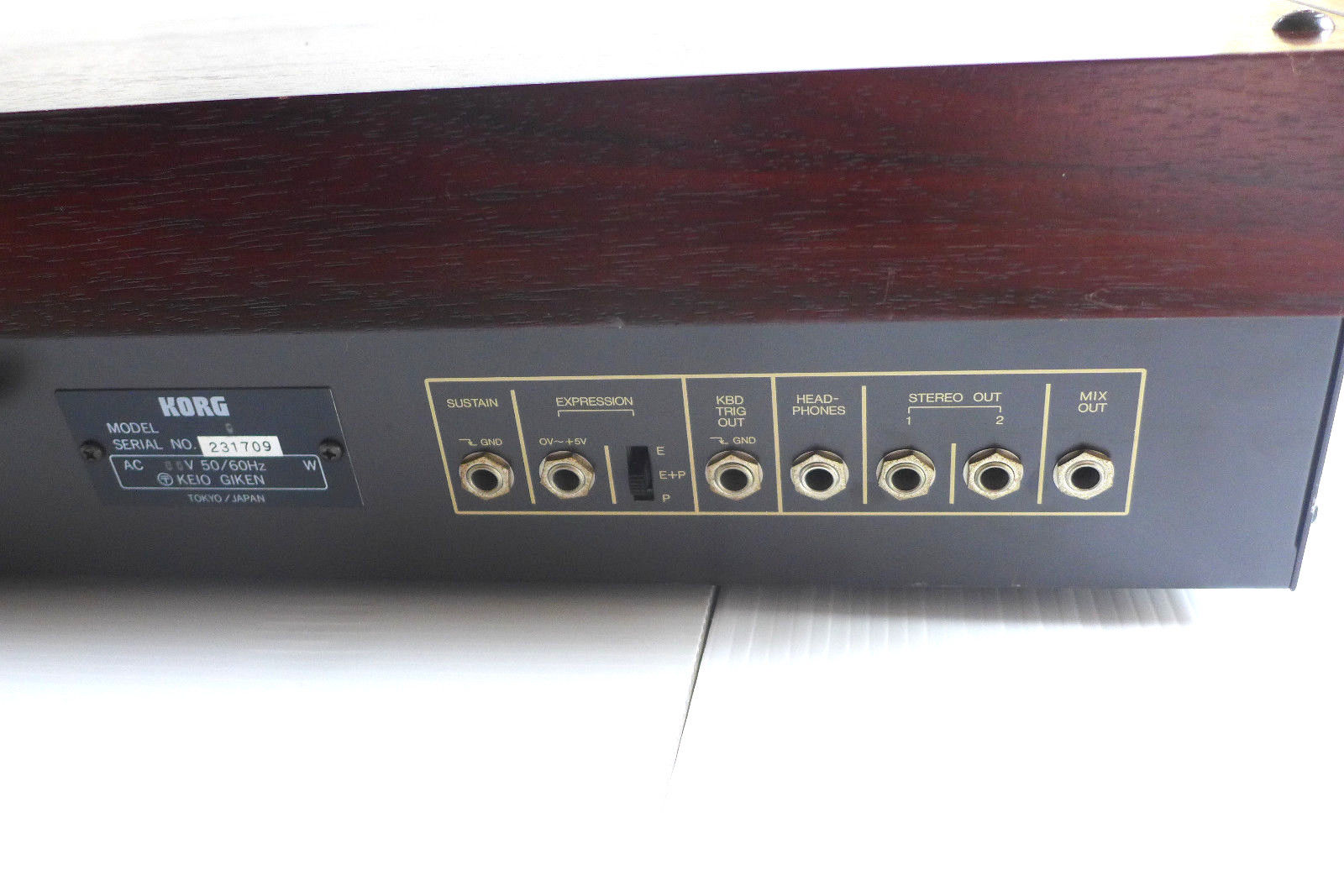 MATRIXSYNTH: KORG LAMBDA ES50 VINTAGE ANALOG SYNTHESIZER STRINGS SN 231709