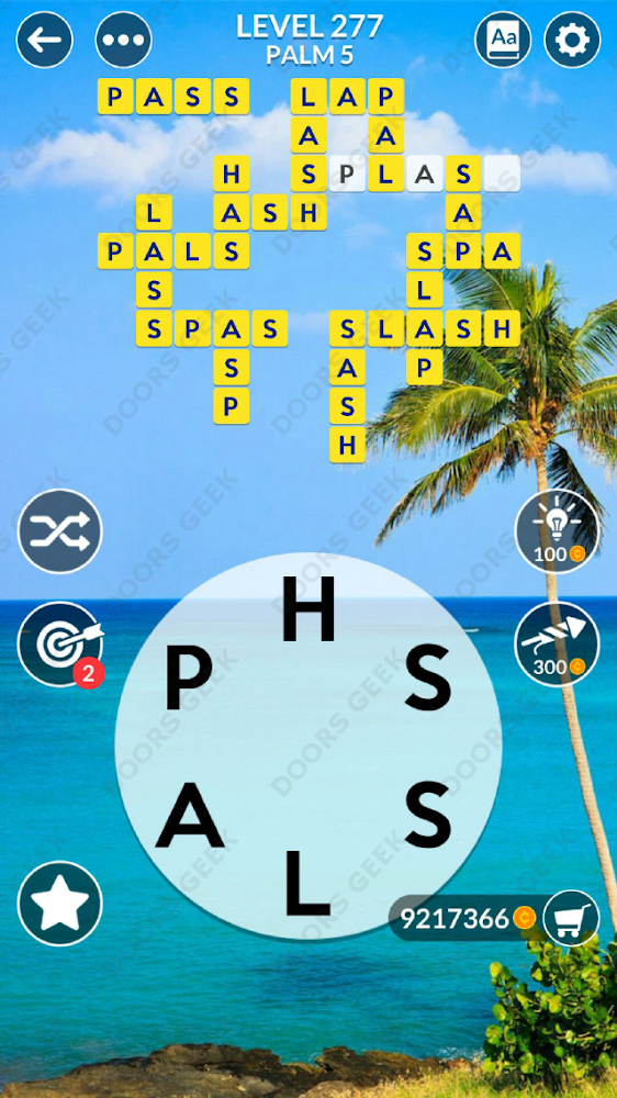 Wordscapes Level 277 Answers ~ Doors Geek