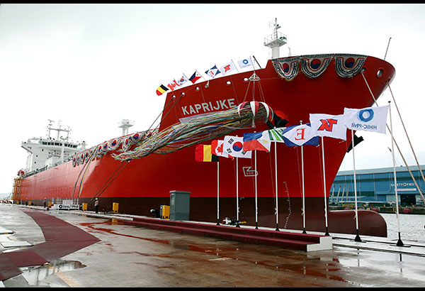 Hanjin unveils first Philippine-made LPG carrier | SubicNewsLink