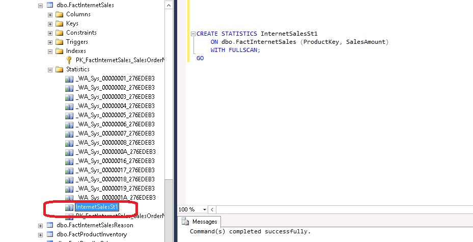 Help On Sql Server Sql Server Statistics Create Update And Delete