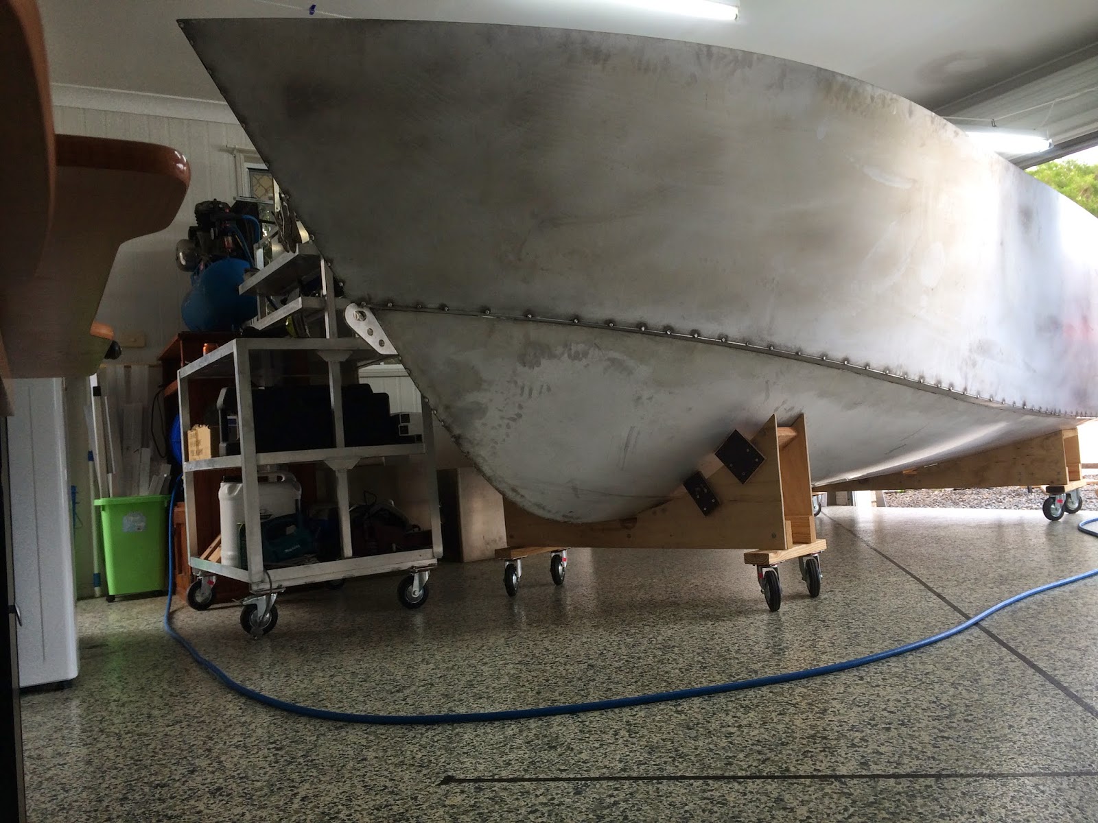 CNC Marine 5m (5.75 Overall) Plate Boat Build: Sides on. Anchor well ...