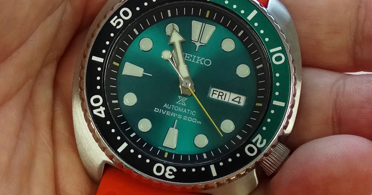 Watch The WATCHES: Seiko Green Turtle on Rubber Isofrane...