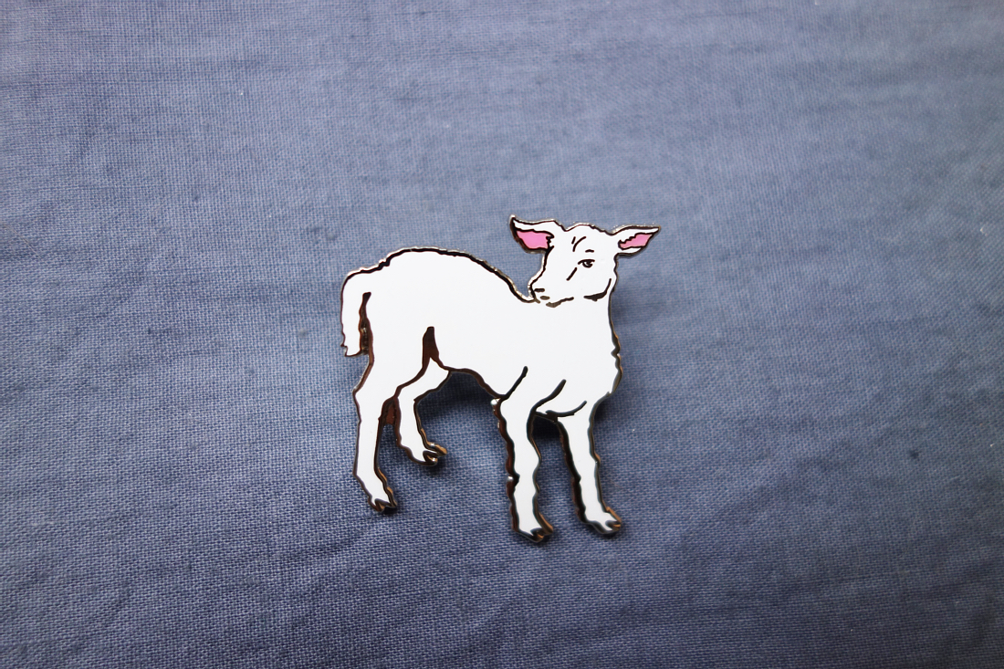 lamb enamel pins