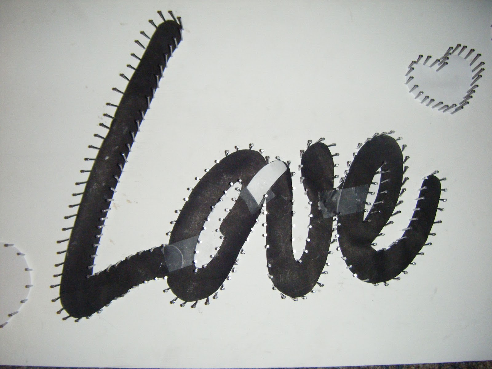Lucky's Crafts: Love String Art Tutorial