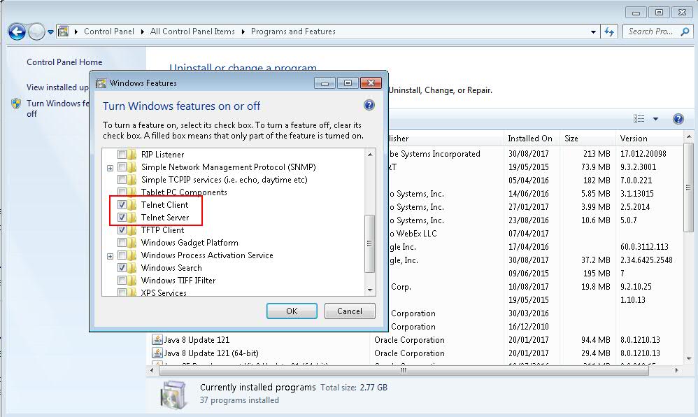 Tutorial It Point Enabling The Telnet Command Line Utility In Window Os
