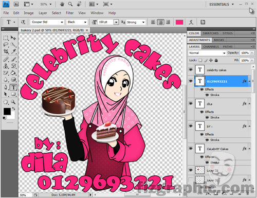 Fizgraphic: Doodle Secomel dan Sesedap Kek. Nyum Nyum