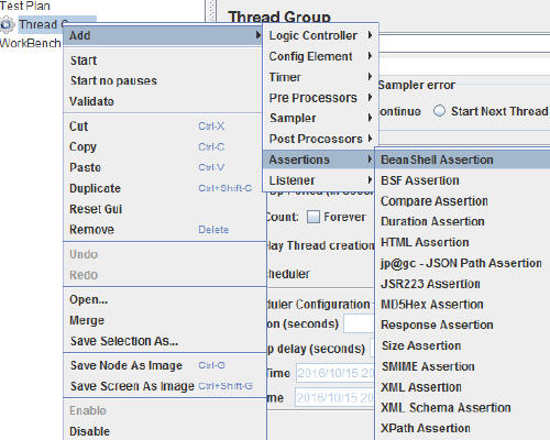 Assertions in apache jmeter - rakiza
