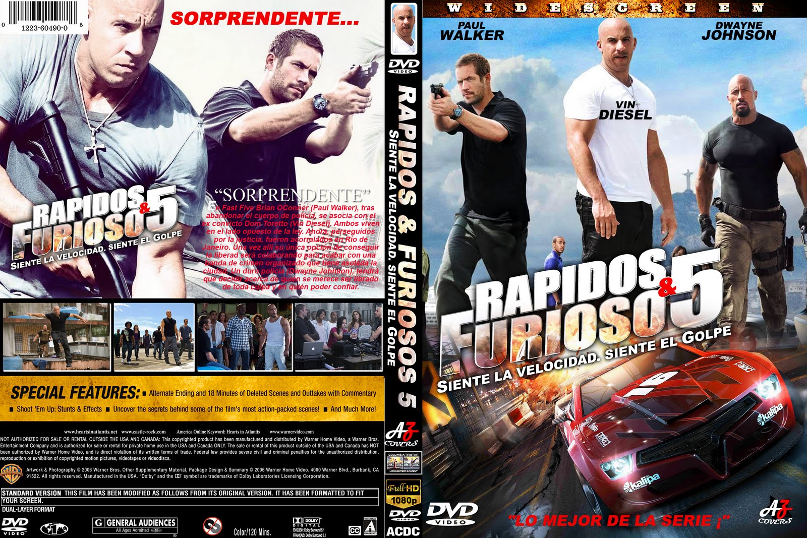VIP-DESCARGAS-X: Fast Five [2011][DVD-R CUSTOM][NTSC][Aud:Ing y Esp.Lat ...