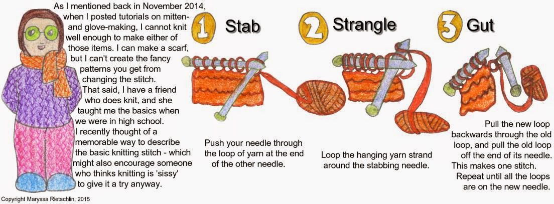 Made by Maryssa: Stab, Strangle, Gut - Basic Knitting