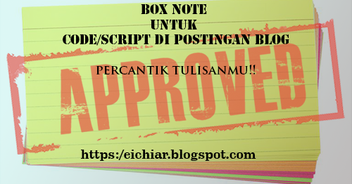 Cara Membuat Box Note untuk Copy Code/Script - Mempermudah dan ...