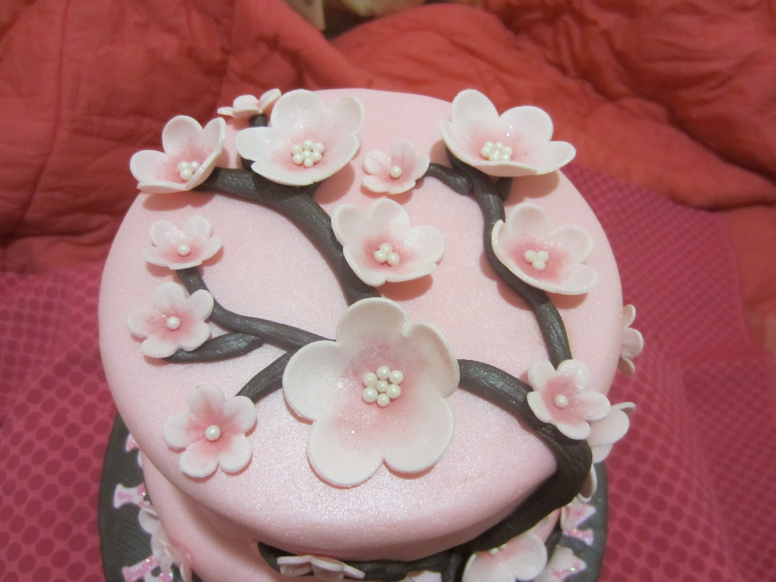 Home May'de Cakes: The Making: Sakura Cake