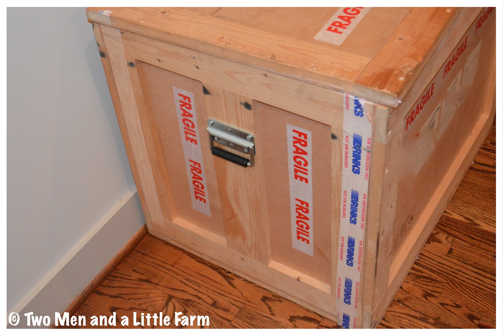 Two Men and a Little Farm: SHIPPING CRATE FIND