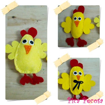 Pollos de fieltro | Pica Pecosa