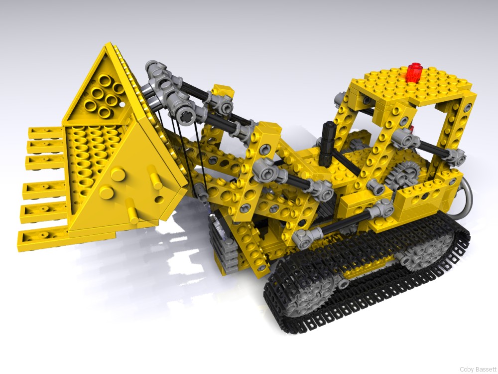 Ray-Traced Lego Mania: 951 - Bulldozer