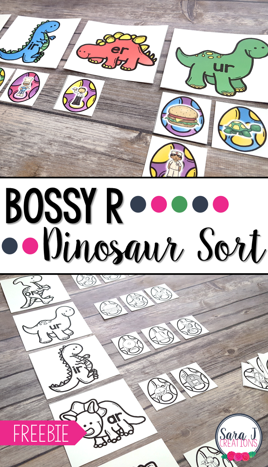 Bossy R Dinosaur Sort | Sara J Creations