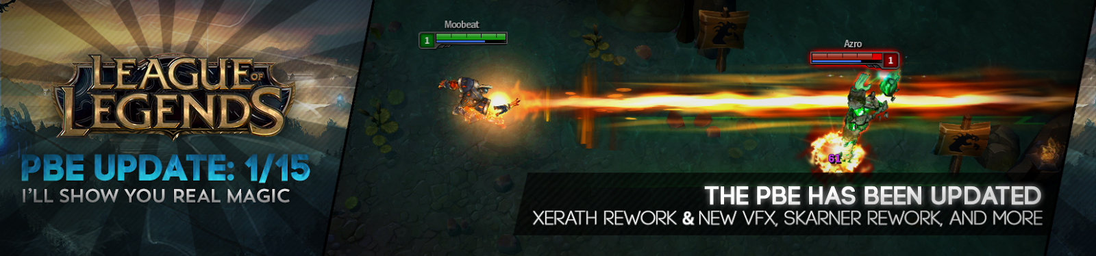 Surrender at 20: 1/15 PBE Update: Xerath Rework and New VFX, Skarner ...