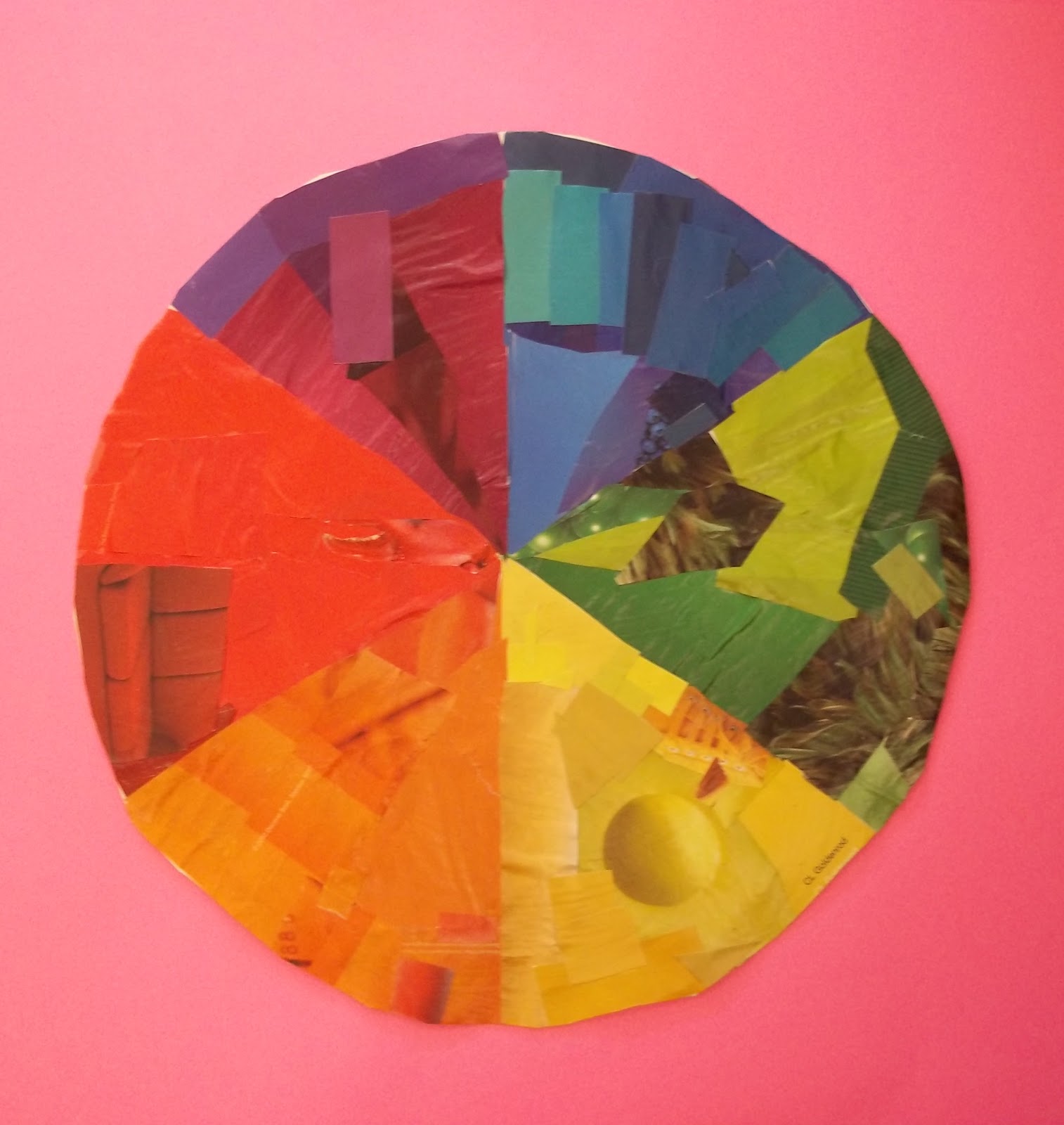 Monument Valley Regional Middle School Art Class: Color Wheel Collage ...