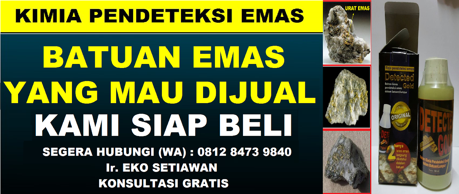 ALAT DAN KIMIA EMAS: CONTOH BATUAN EMAS