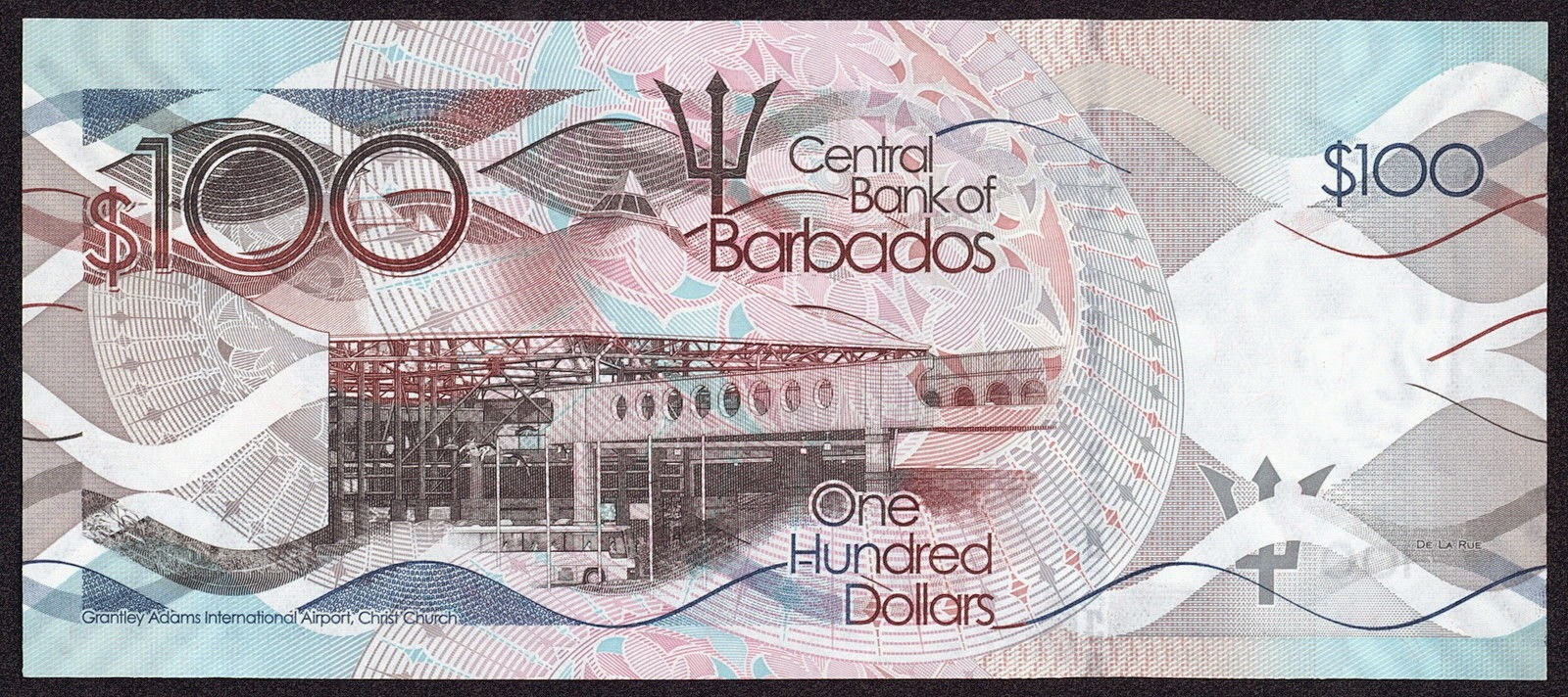 Barbados 100 Dollars banknote 2013 Sir Grantley Adams|World Banknotes ...