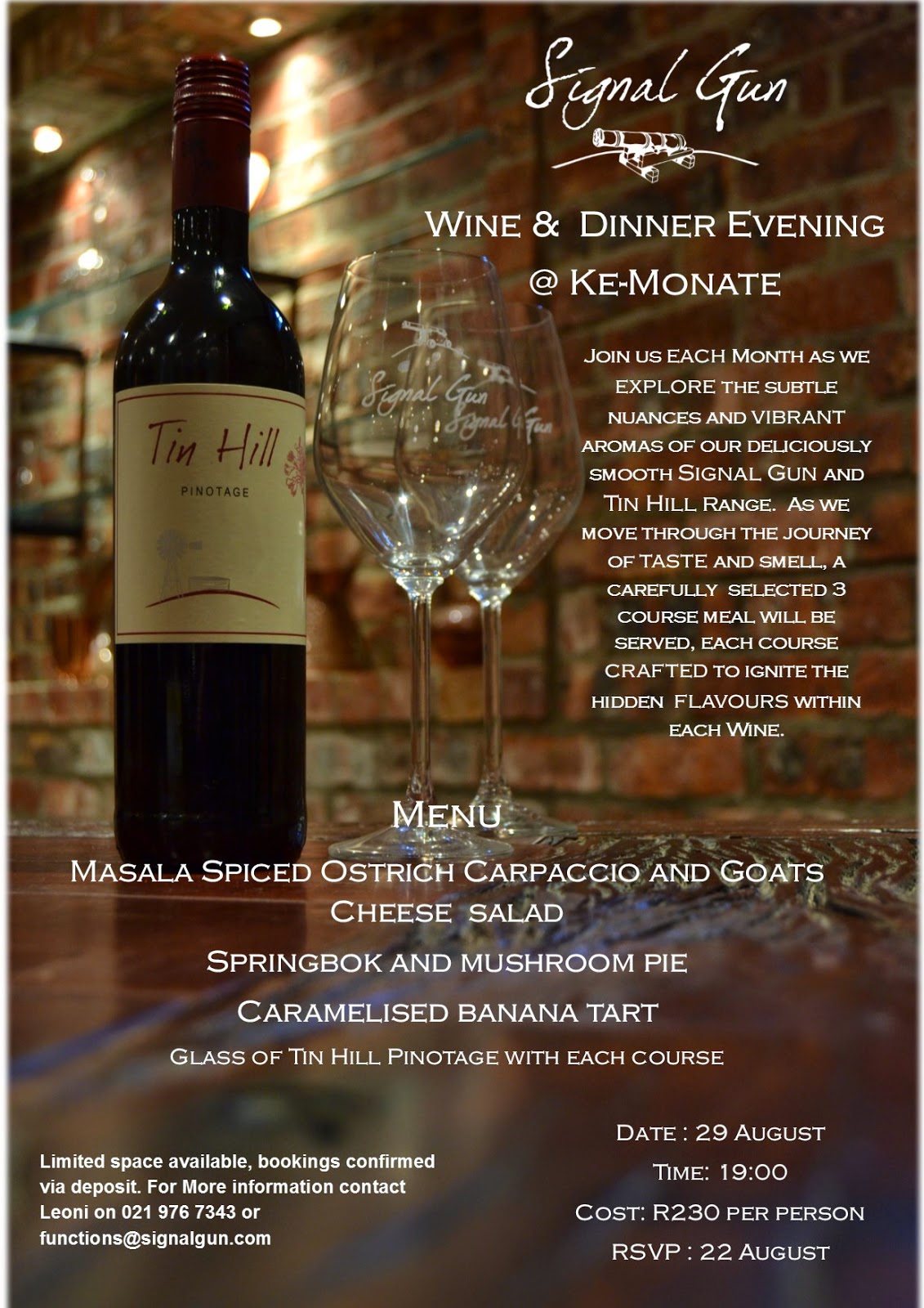 Ke-Monate Restaurant at Signal Gun Wine Farm