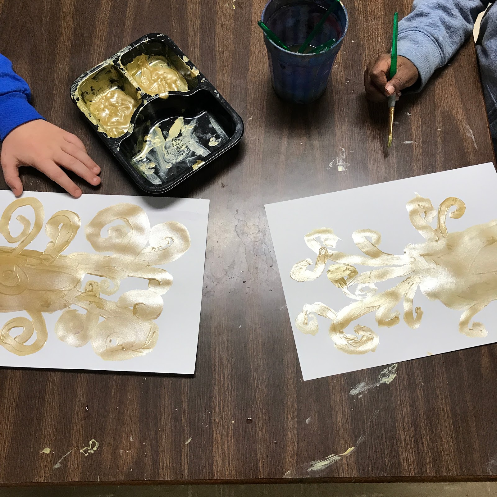 Elements of the Art Room: 3rd grade Gustav Klimt Trees