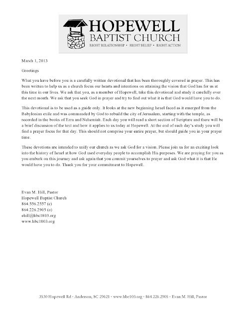 A New Beginning - Church-wide Devotion and Prayer