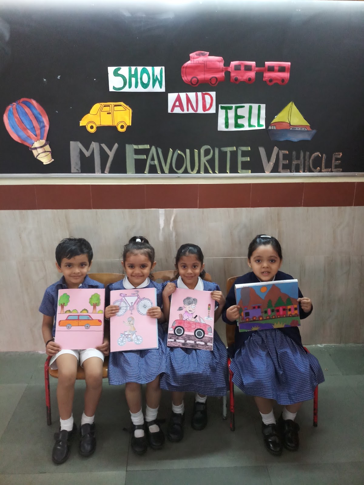 Our Pre-primary blog: Show And Tell - My Favourite Vehicle (Jr.KG)