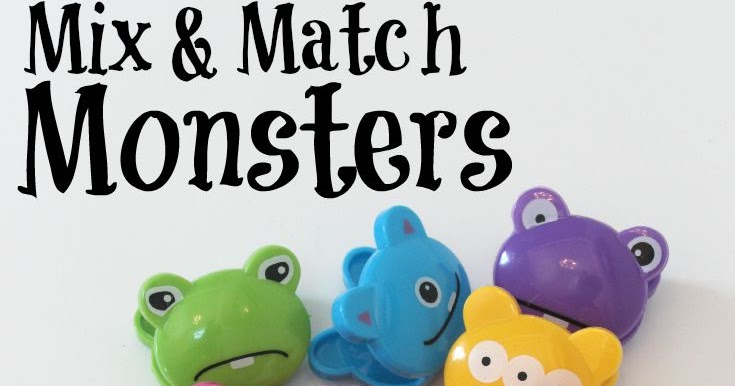 Mix & Match Monster Activity for Preschoolers | Sunny Day Family