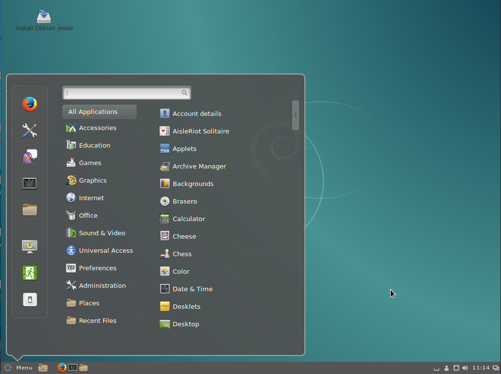 Instalação do Debian Cinnamon.