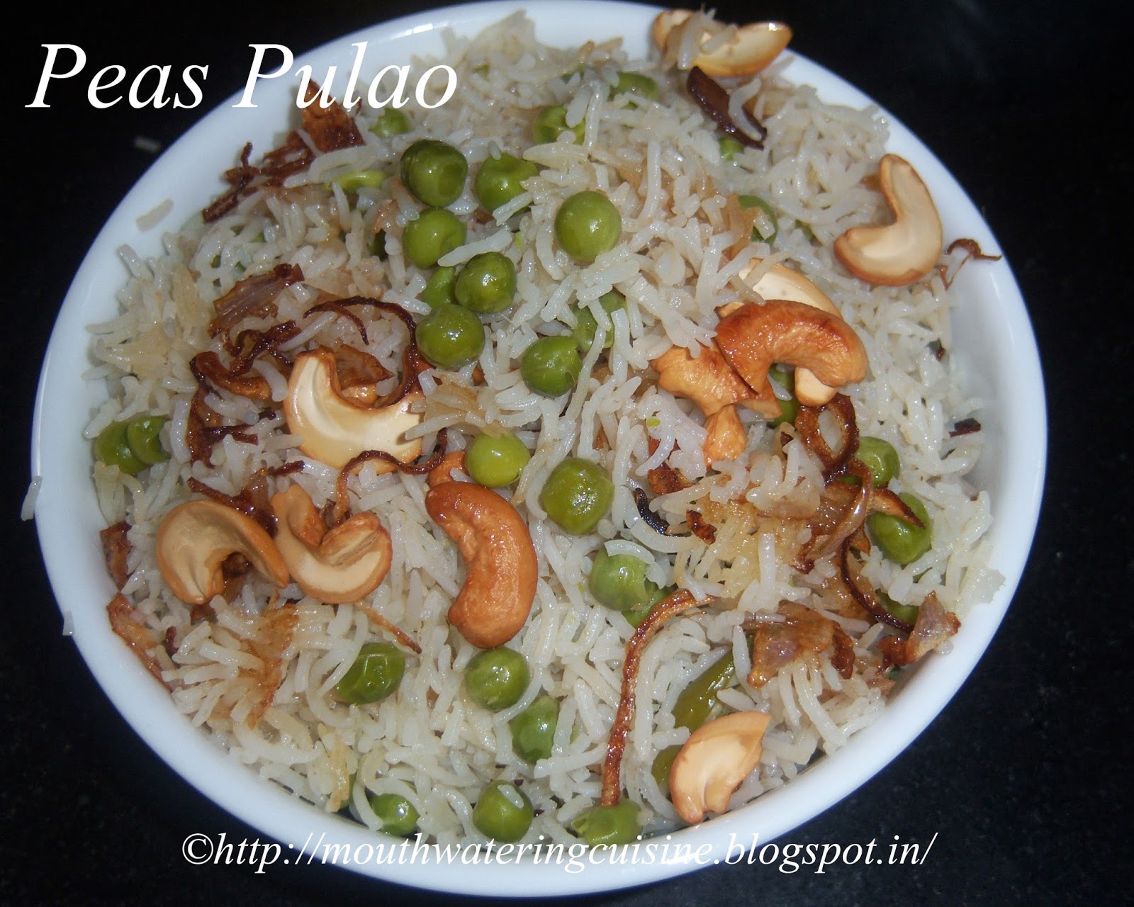 Peas Pulao Recipe -- Matar Pulao Recipe -- How to make Peas Pulao ...