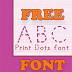 TPT - Fonts 4 Teachers: ABC Print Dotted Font