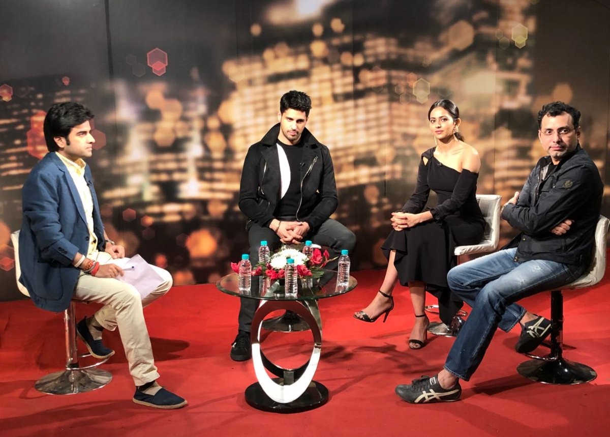 Rakul Preet Sidharth Malhotra Neeraj Pandey in Aiyaary Promotions ...