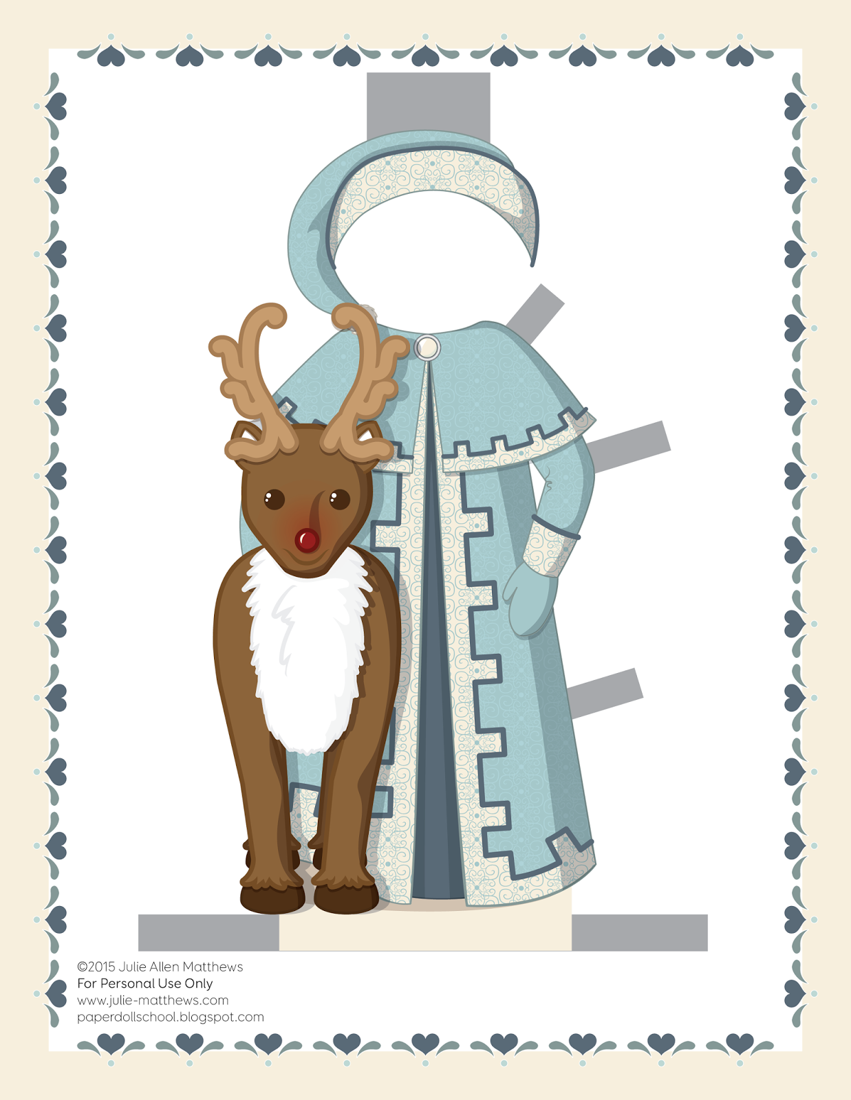 Paper Doll School: December Paper Doll -- Santa Claus, Outfit 10